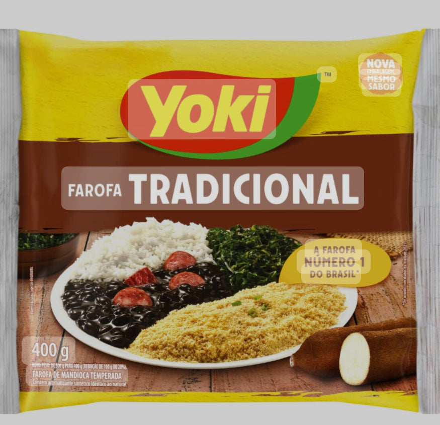 Farofa Tradicional Yoki 400g – Supermercado Brazil